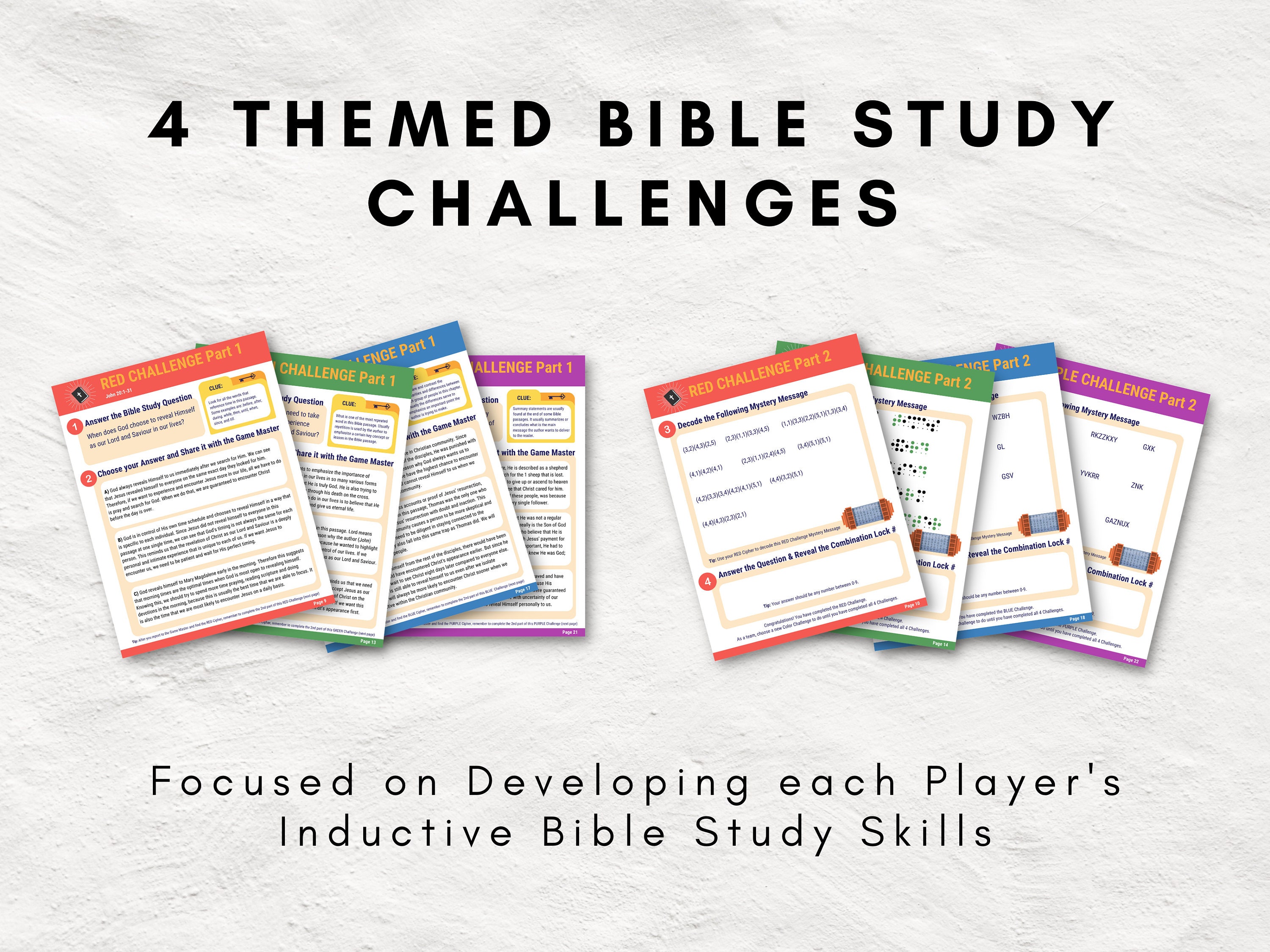 KJV Bible Study Escape Room Game John 20 Resurrection Easter Escape ...