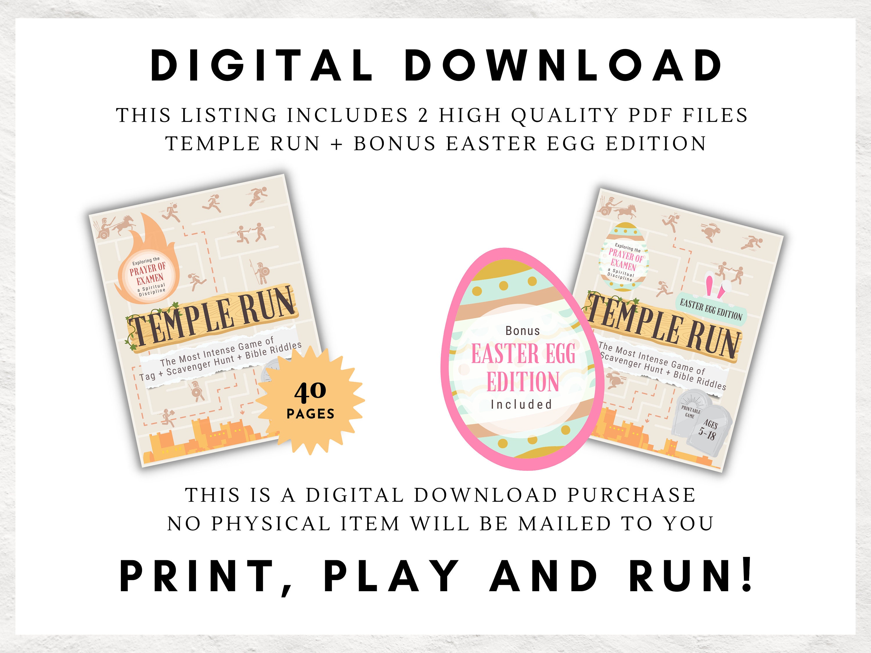 Temple Run | Scavenger Hunt Kit | Easter Egg Hunt | Children and Youth ...