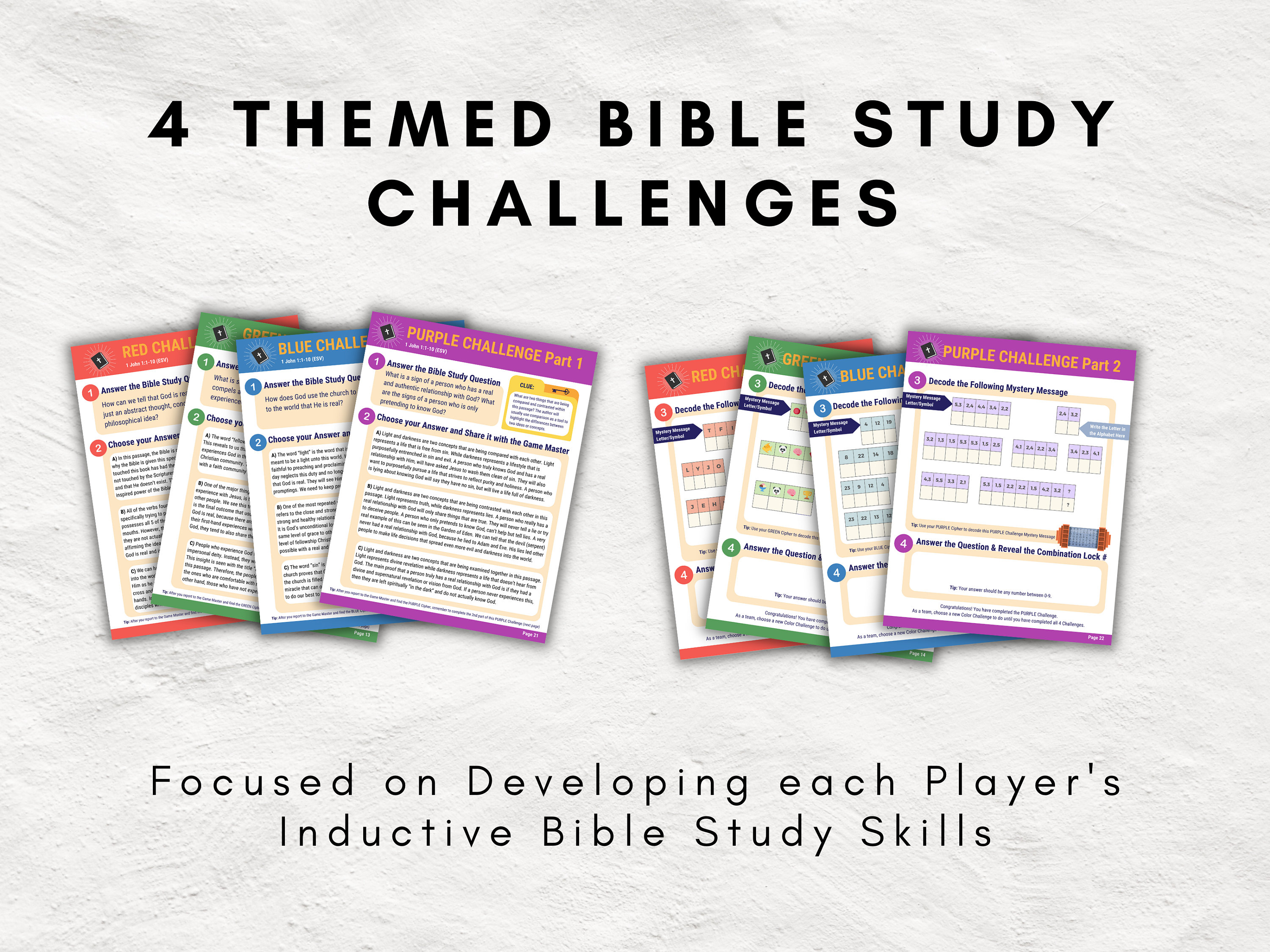 Bible Study Escape Room Game 1 John 1 Finding Evidence That God is Real ...