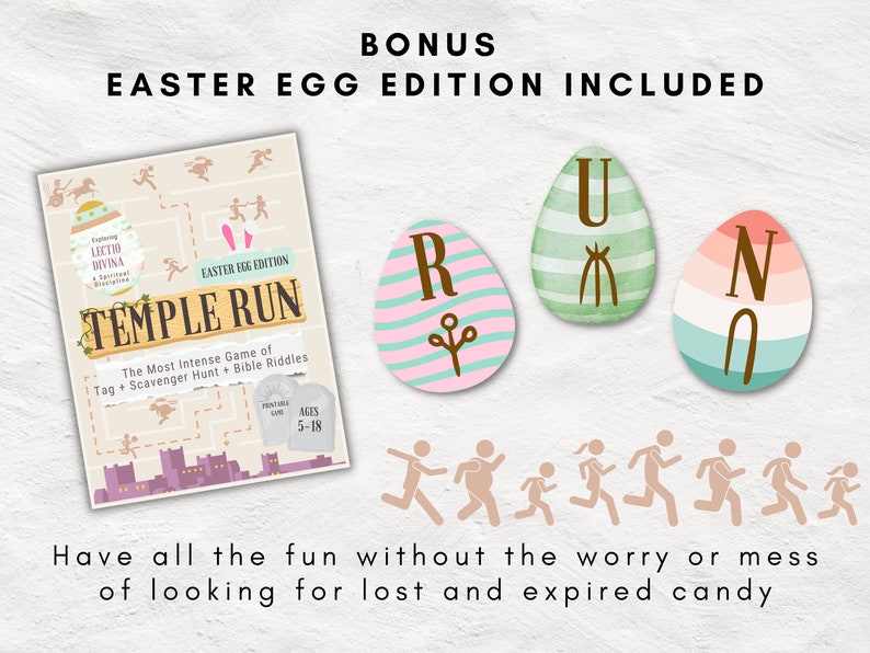 Temple Run Scavenger Hunt Kit Easter Egg Hunt Children and Youth ...