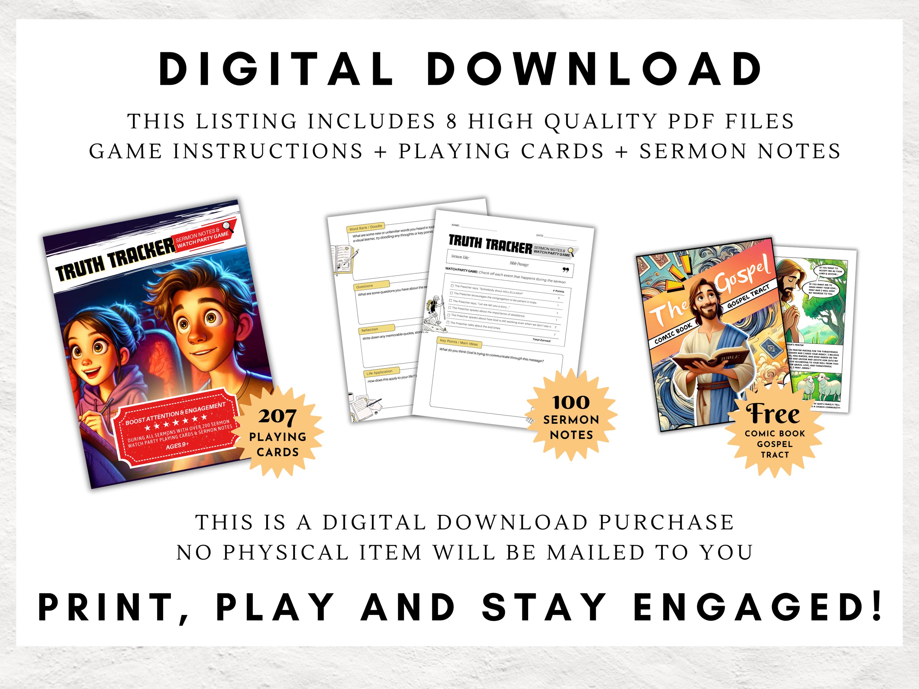 Truth Tracker: Sermon Notes and Watch Party Game | Fun & Engaging ...