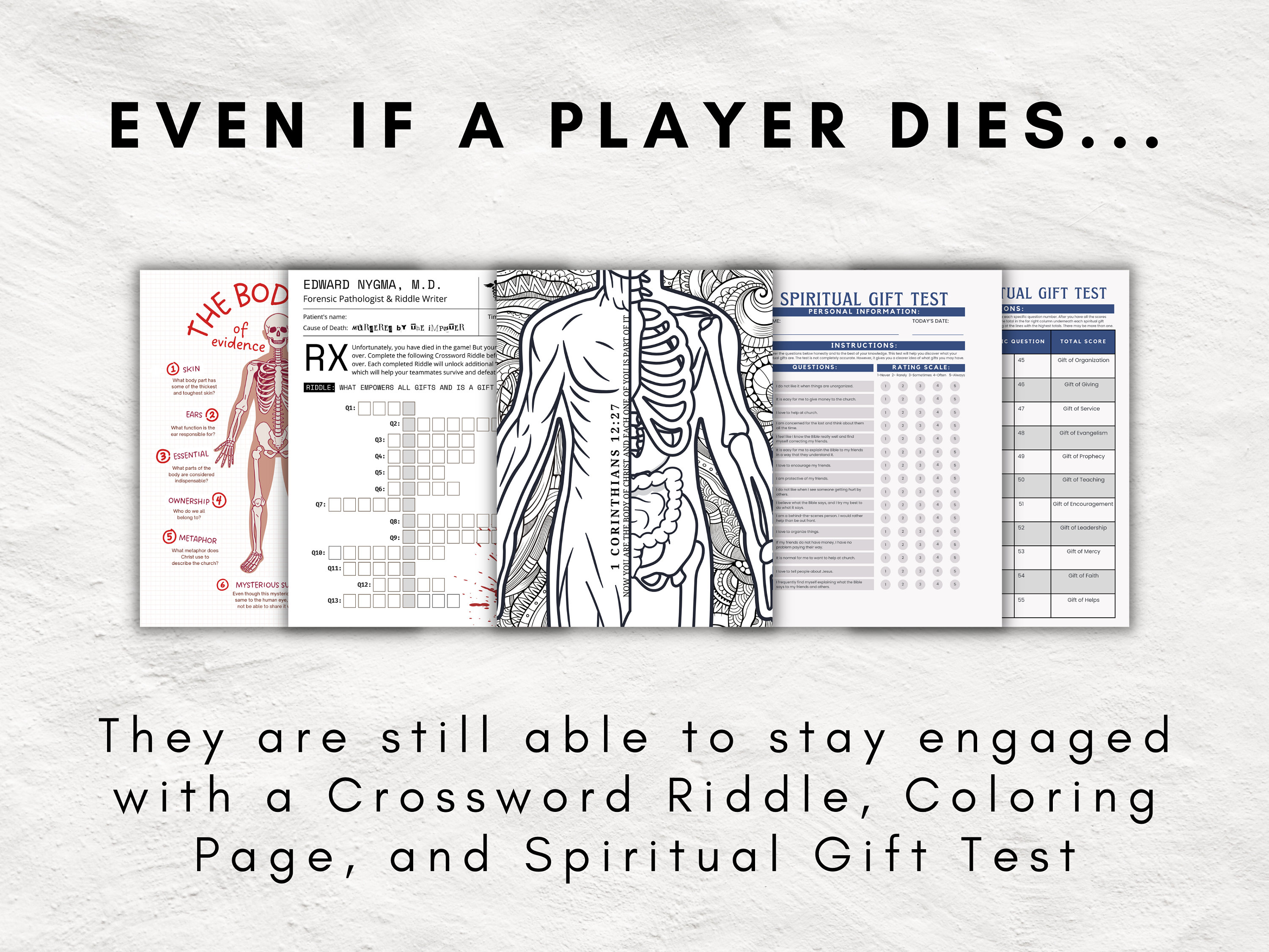 Uncover Your Spiritual Gifts | Imposter Among Us Printable Youth Group ...