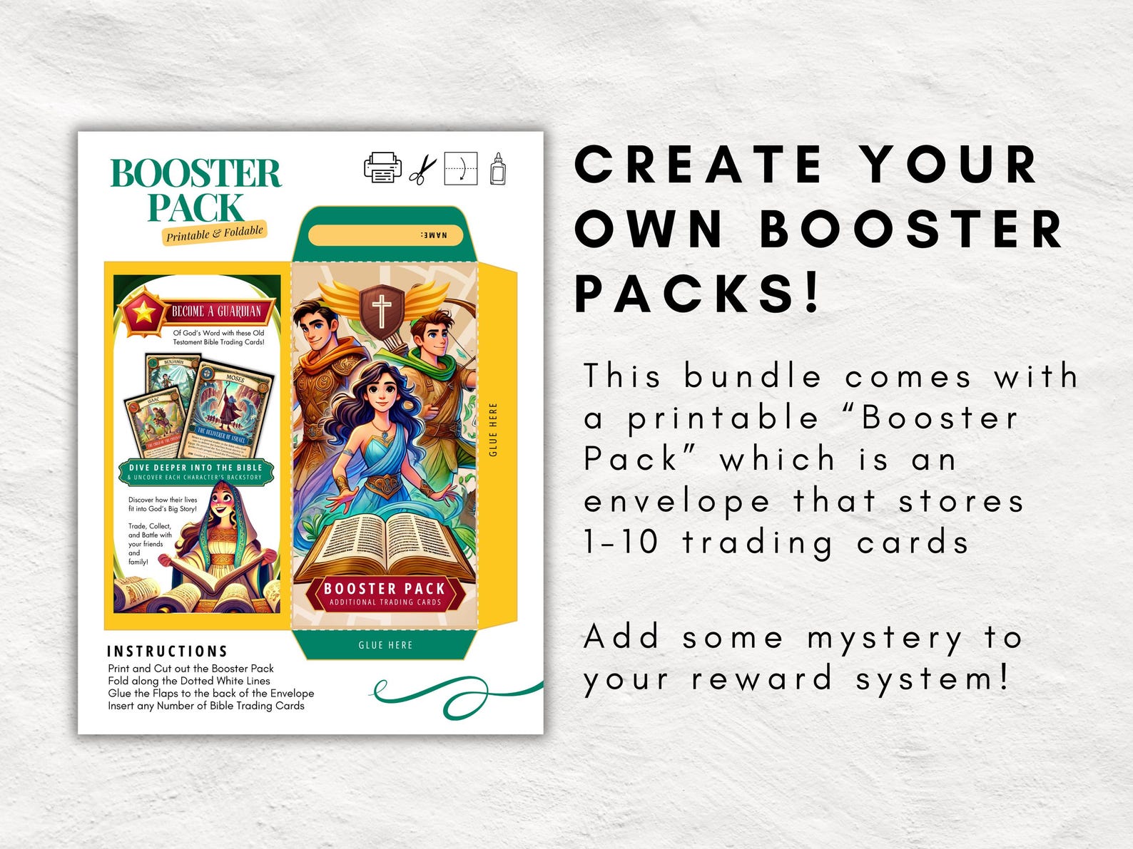 100 Printable Bible Trading Cards | Guardians of God's Word | Old ...