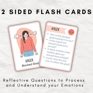 Printable Emotions Flash Cards | Learn the Feelings | Therapy Journal ...