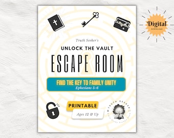 Bible Study Escape Room Game Philippians 3-4 Fun Escape Room Printable ...