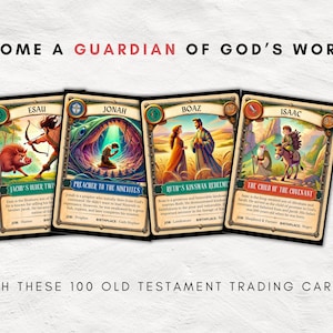 100 Printable Bible Trading Cards | Guardians of God's Word | Old ...