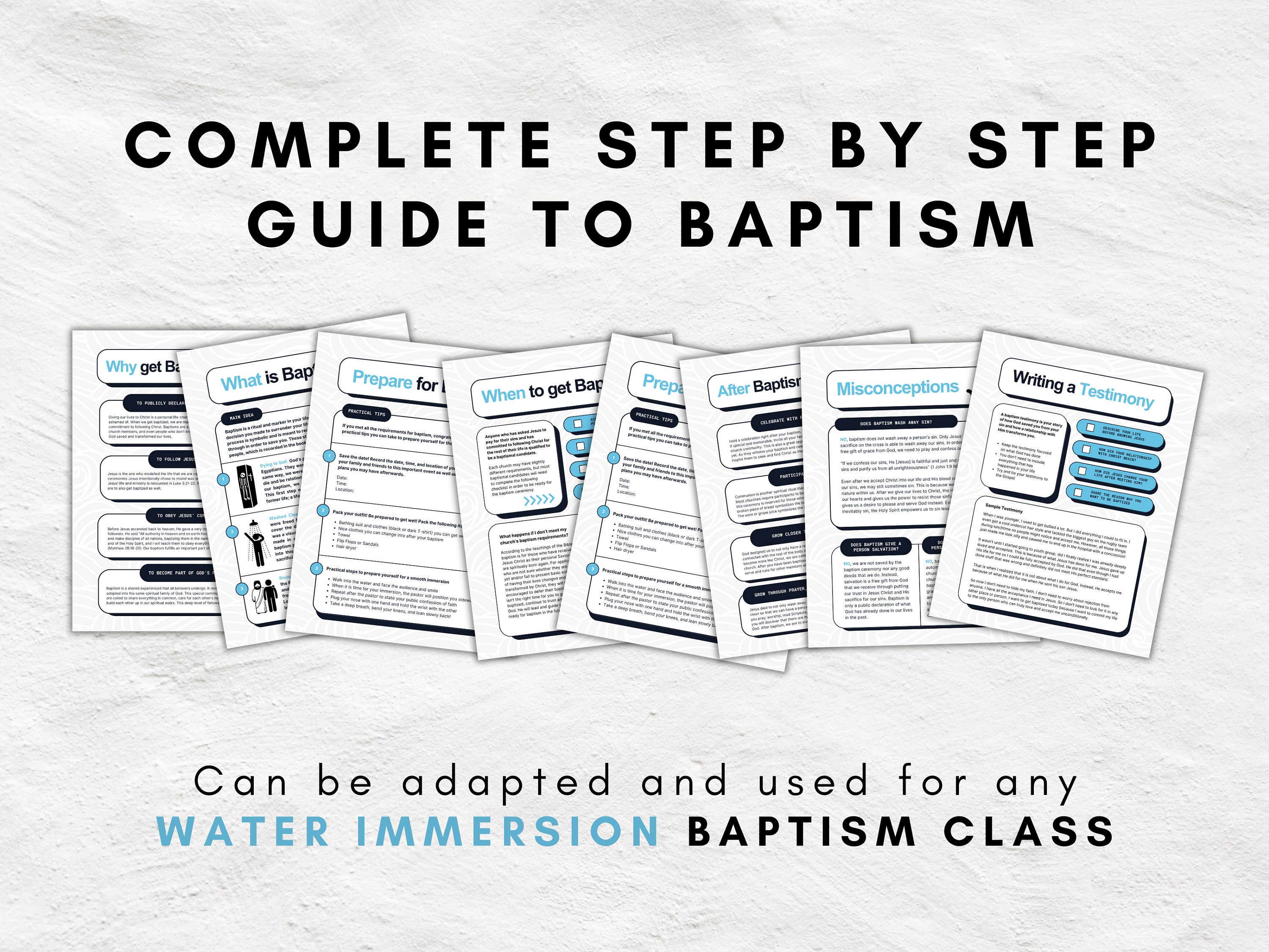 Christian Baptism and Discipleship Guide and Toolkit Editable ...