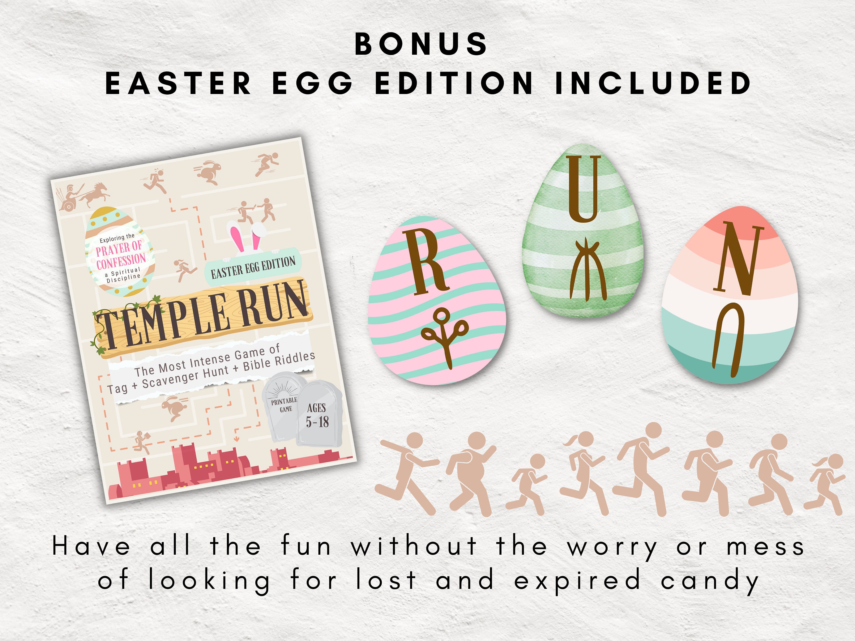 Temple Run Scavenger Hunt Kit Easter Egg Hunt Children and Youth ...
