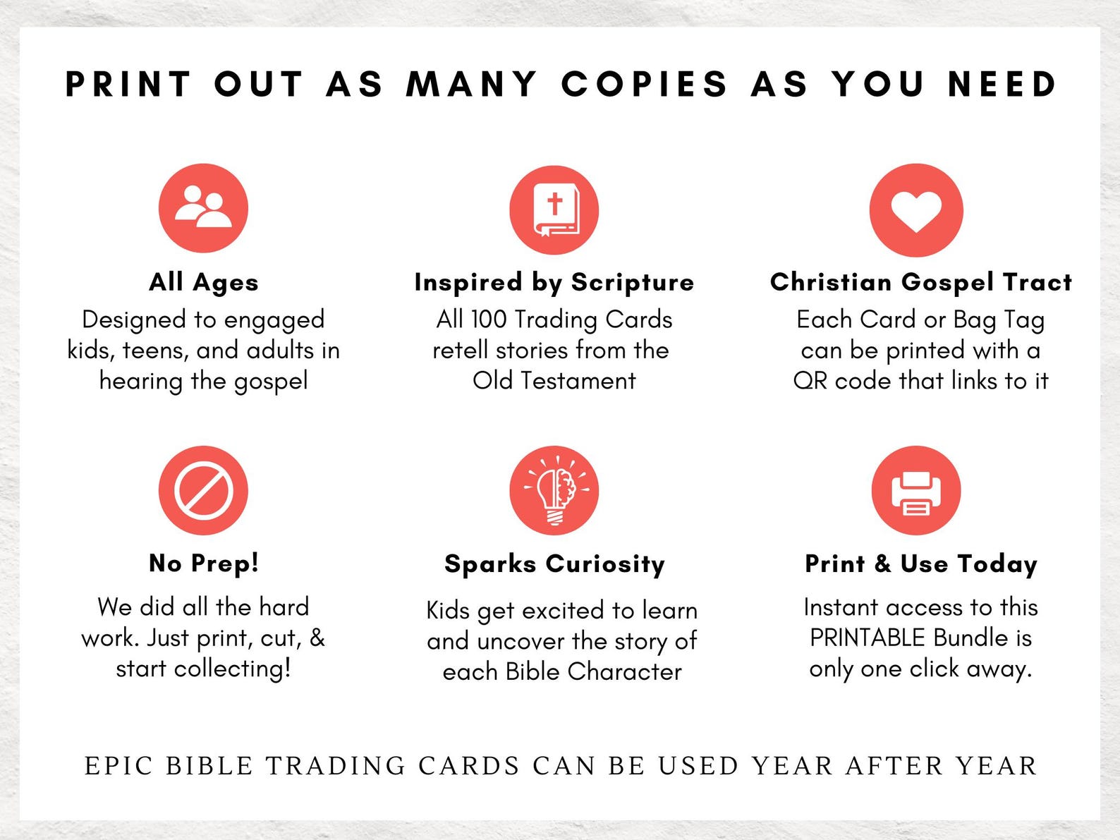 100 Printable Bible Trading Cards | Old Testament Character Collection ...