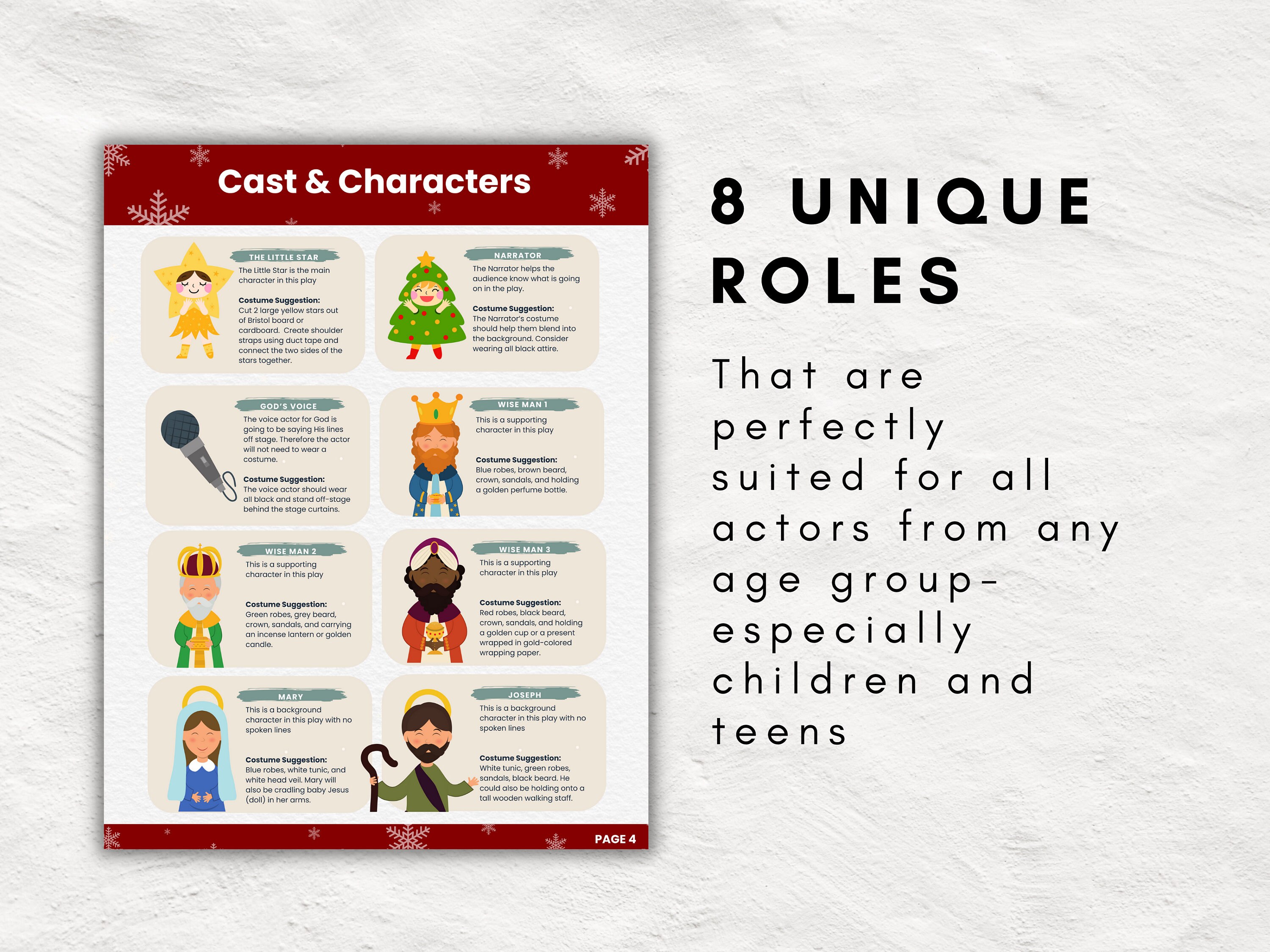 Christmas Nativity Play All-in-one Kit for Children and Teens ...