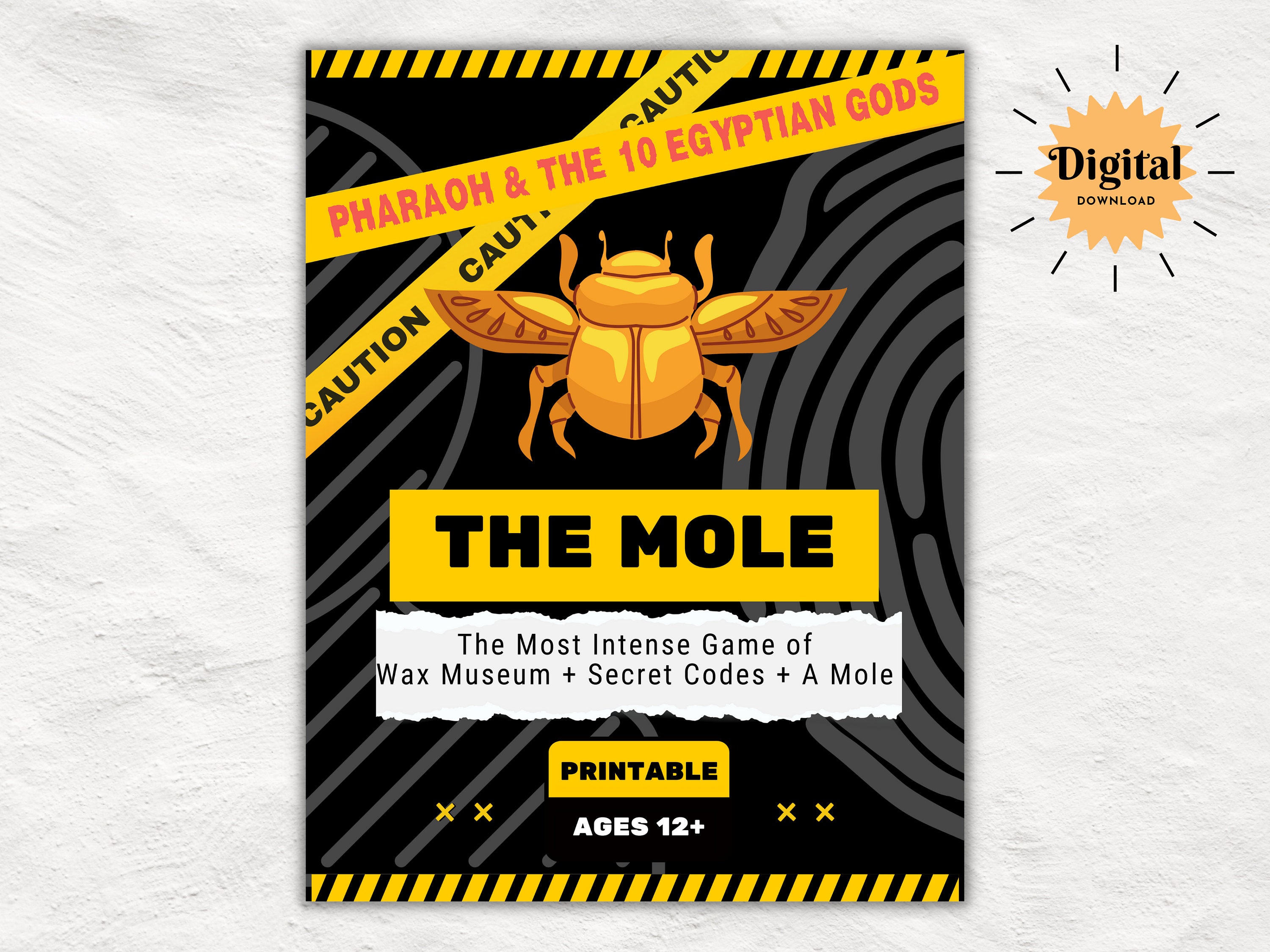 The Mole Murder Mystery Game Pharaoh and the 10 Plagues Children and ...