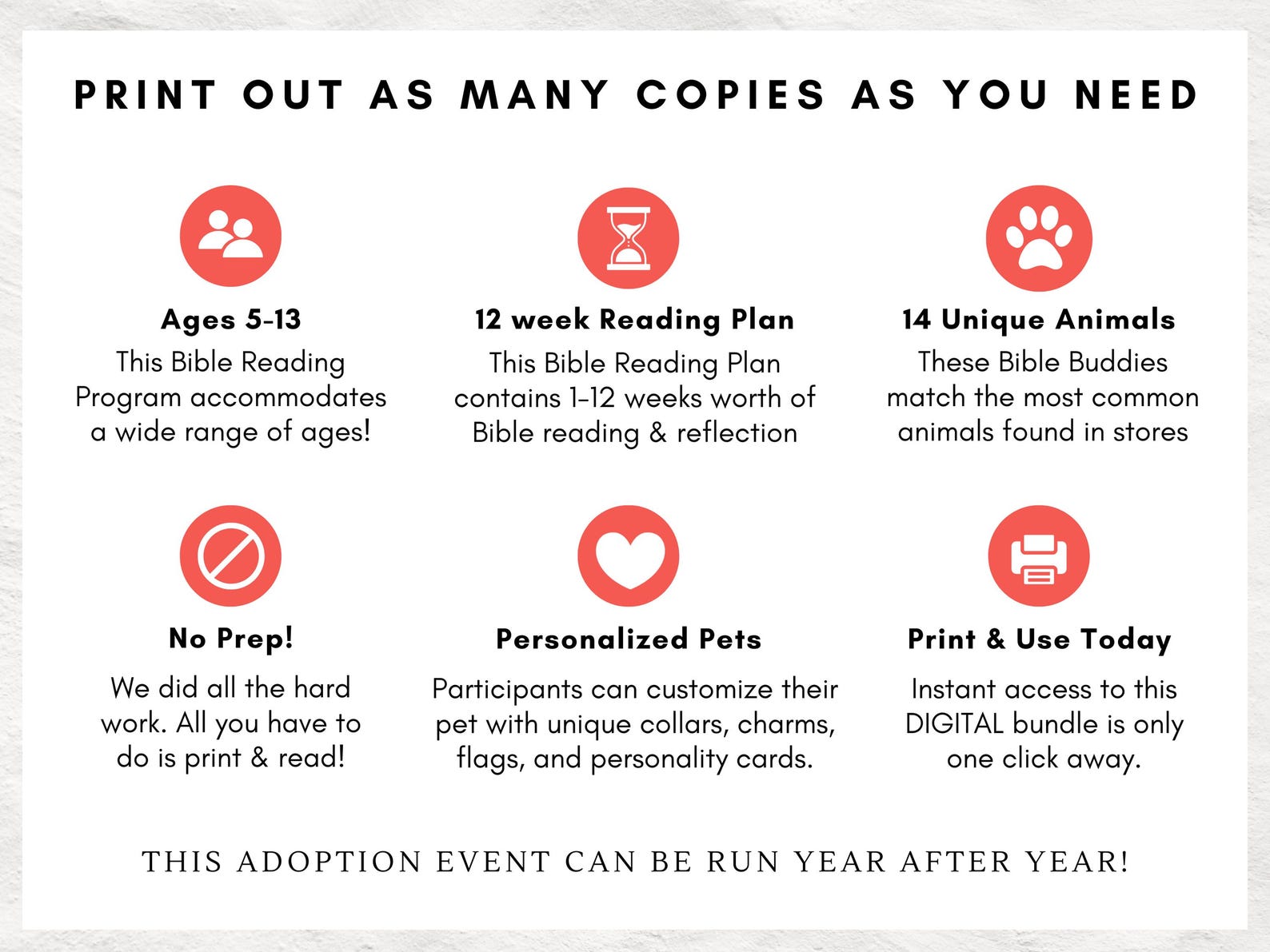 Bible Buddies Adoption Event Kit | Printable Kids Bible Reading Program ...