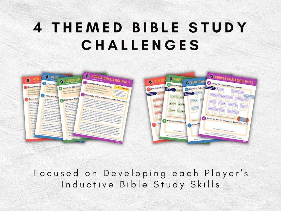 Bible Study Escape Room Quest Matthew 28 Unlocking the Great Commission ...