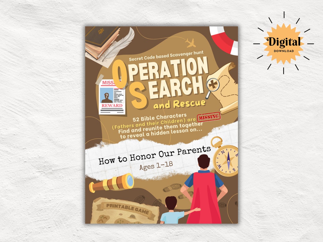 Operation Search & Rescue | Bible Scavenger Hunt Game | Unlock a Lesson ...