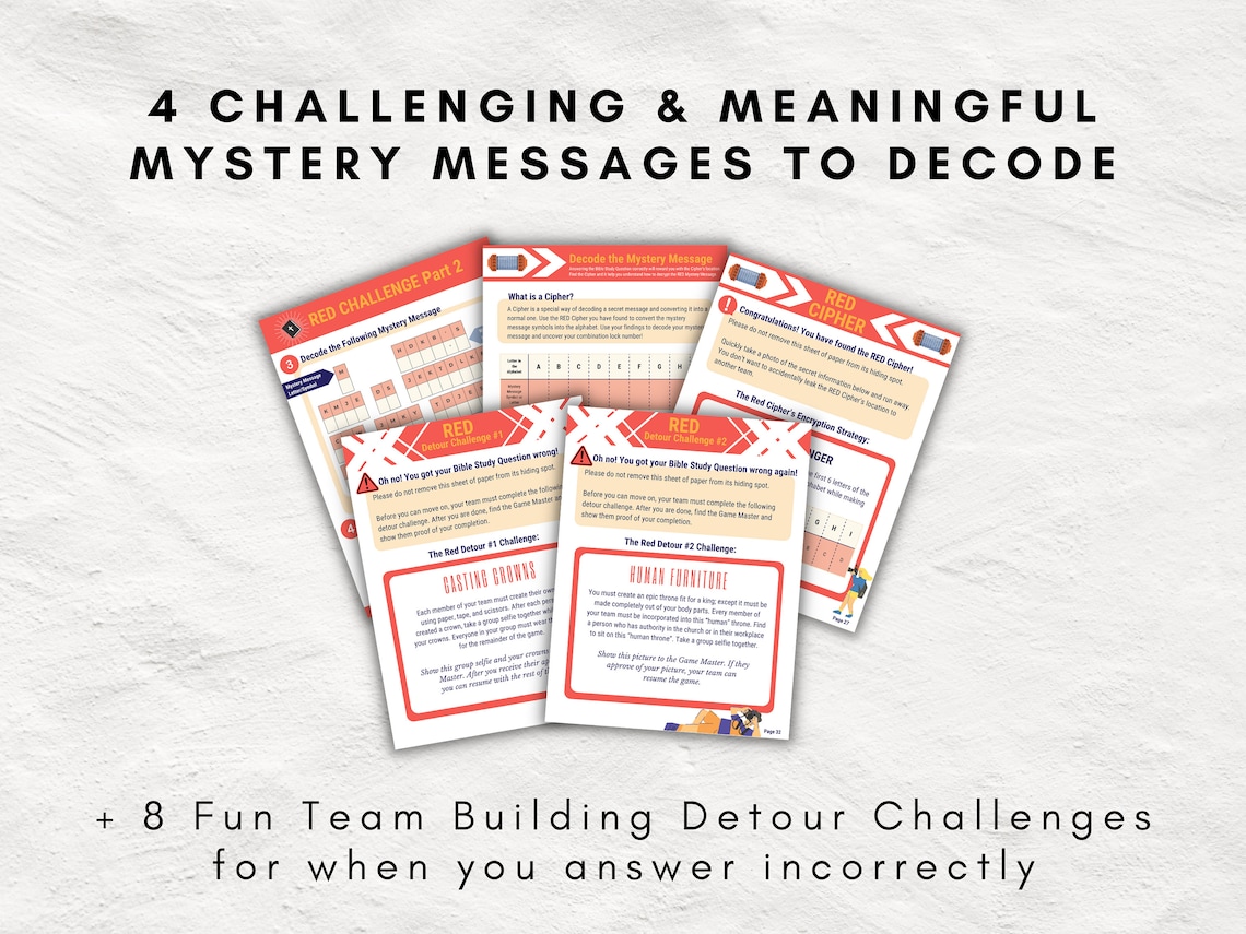 Christmas Escape Room Quest Luke 2 Nativity Bible Study Escape Room ...