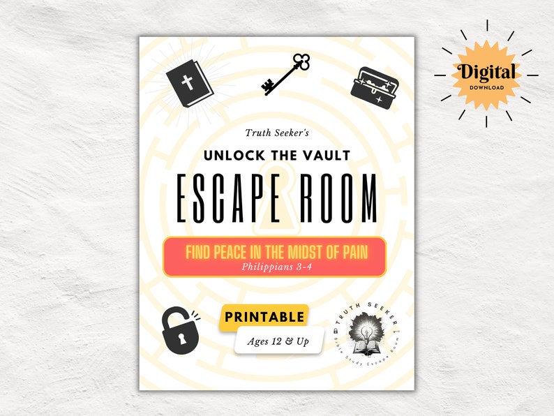 Bible Study Escape Room Game | Philippians 3-4 | Fun Escape Room ...
