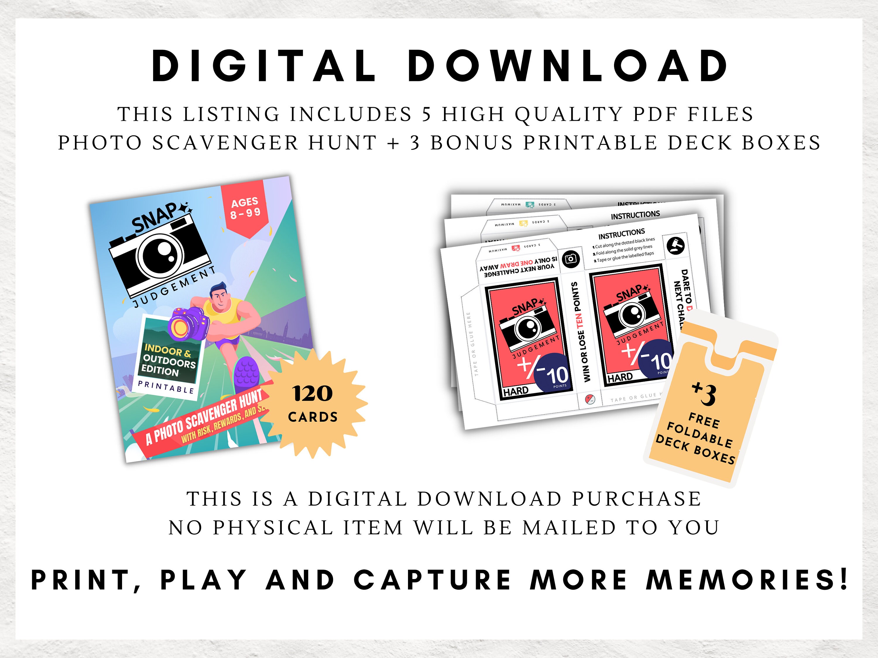 Snap Judgement Epic Photo Scavenger Hunt Ultimate Team Building Game ...