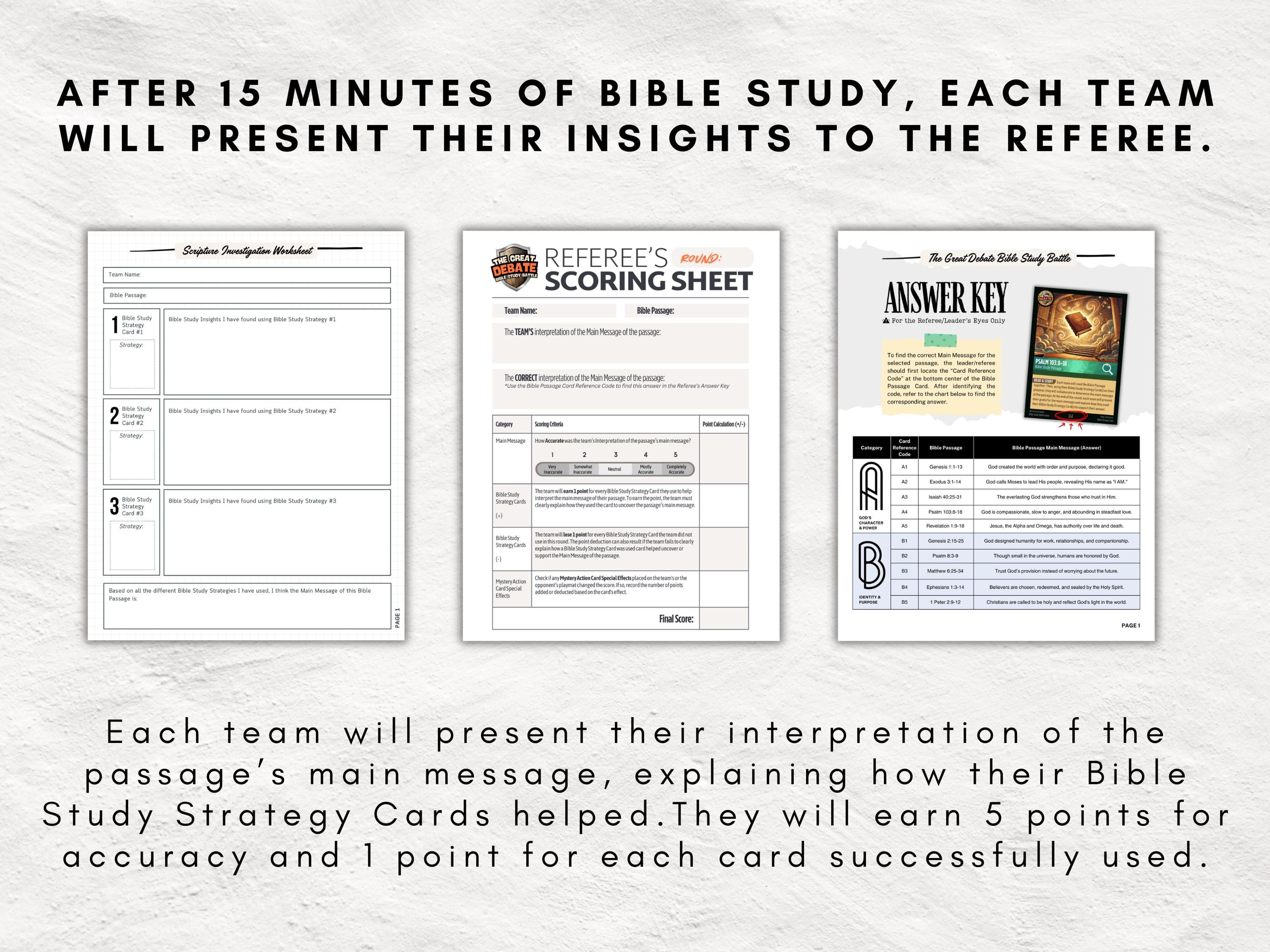 The Great Debate: Bible Study Battle – Inductive Bible Study Game ...
