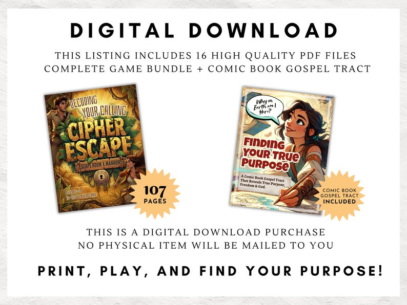 Cipher Escape | Christian Escape Room Game for Teens | Youth Group ...