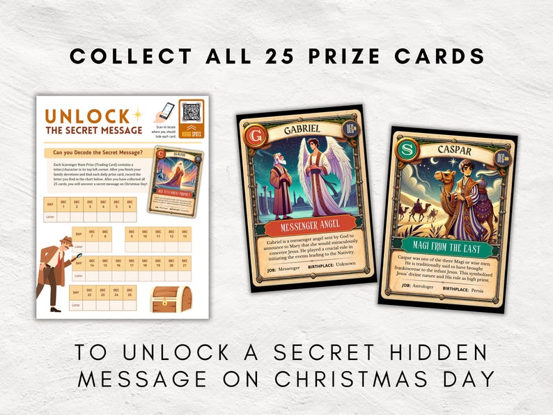 25-day Christian Advent Devotional Kit | Family Christmas Countdown ...