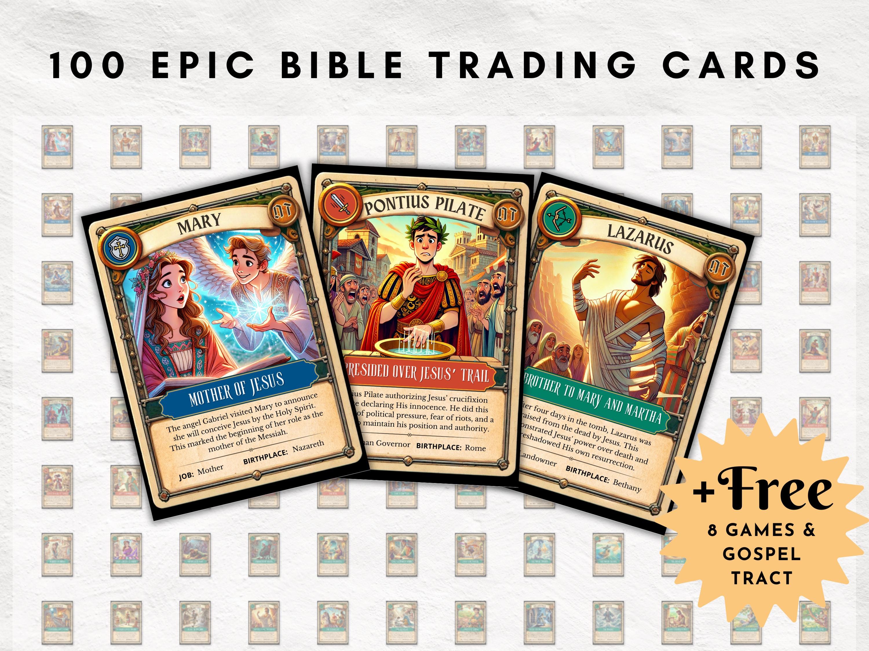100 Printable Bible Trading Cards | Guardians of God's Word | New ...