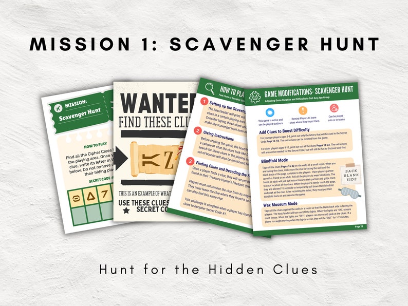 Epic Birthday Quest - DIY Printable Treasure Hunt Game for Kids ...