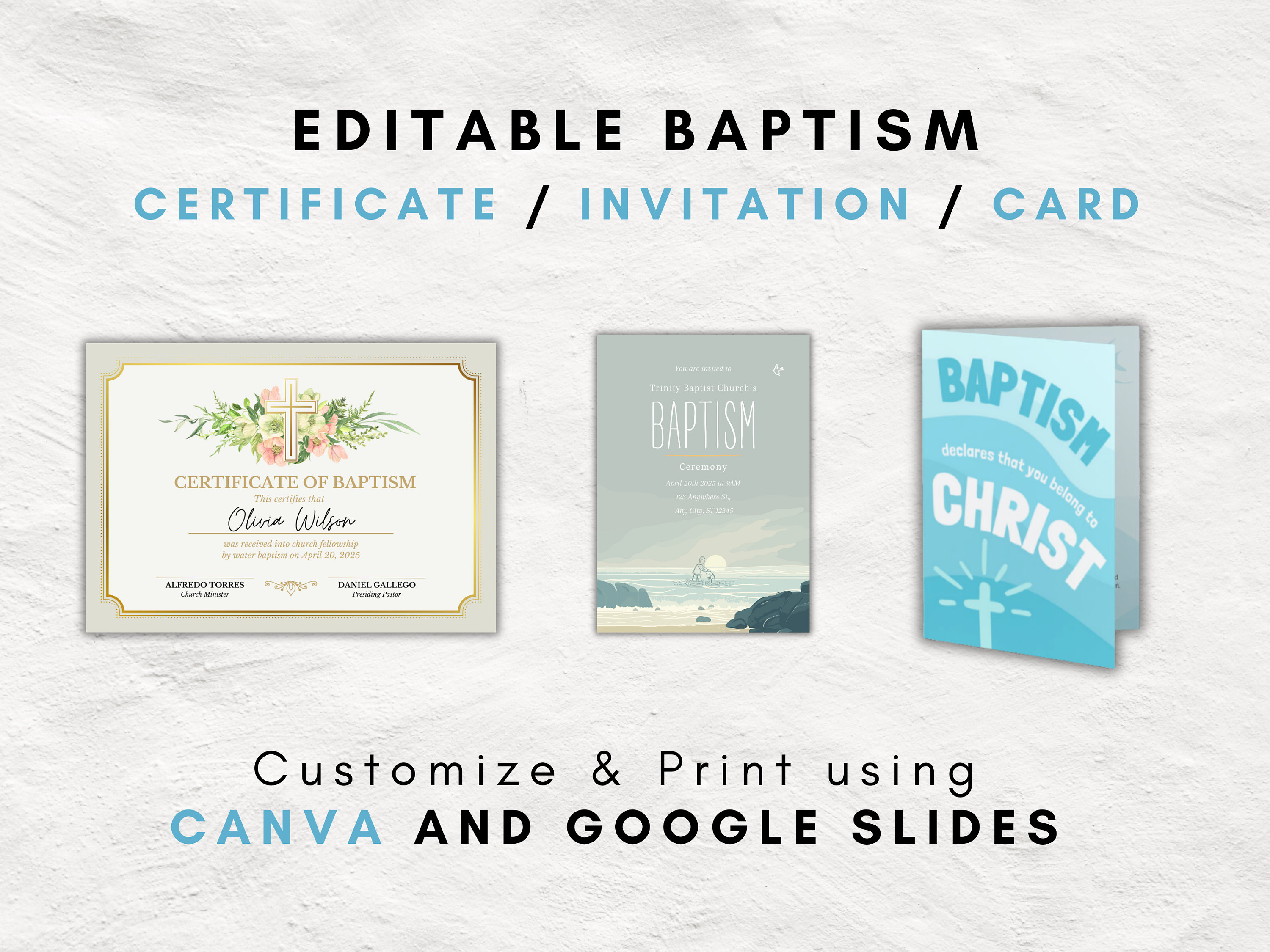 Christian Baptism and Discipleship Guide and Toolkit Editable ...