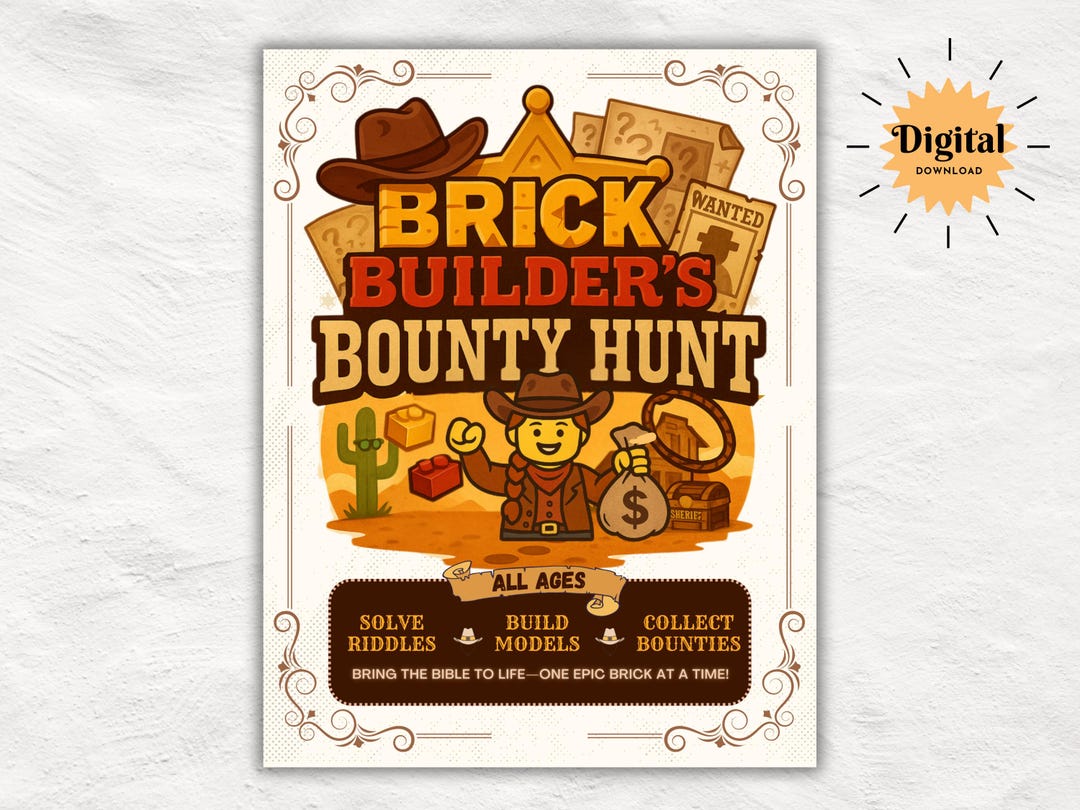 Brick Builder’s Bounty Hunt | Printable Christian Brick Building Bible ...