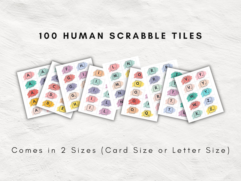 Human Scrabble Icebreaker & Teambuilder Game | Classroom | Youth Group ...