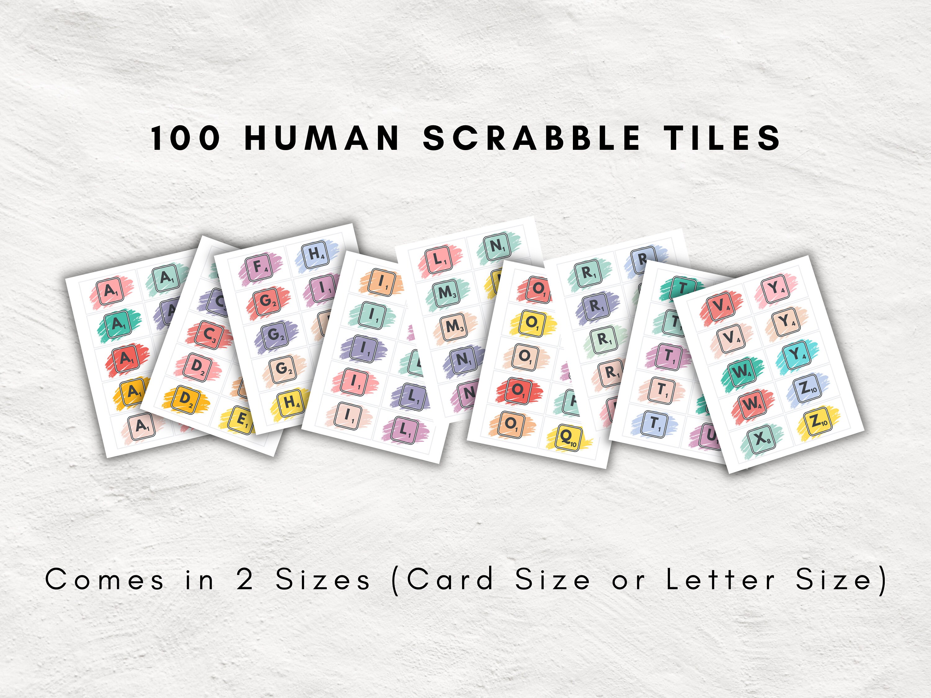 Human Scrabble Icebreaker & Teambuilder Game Classroom Youth Group ...