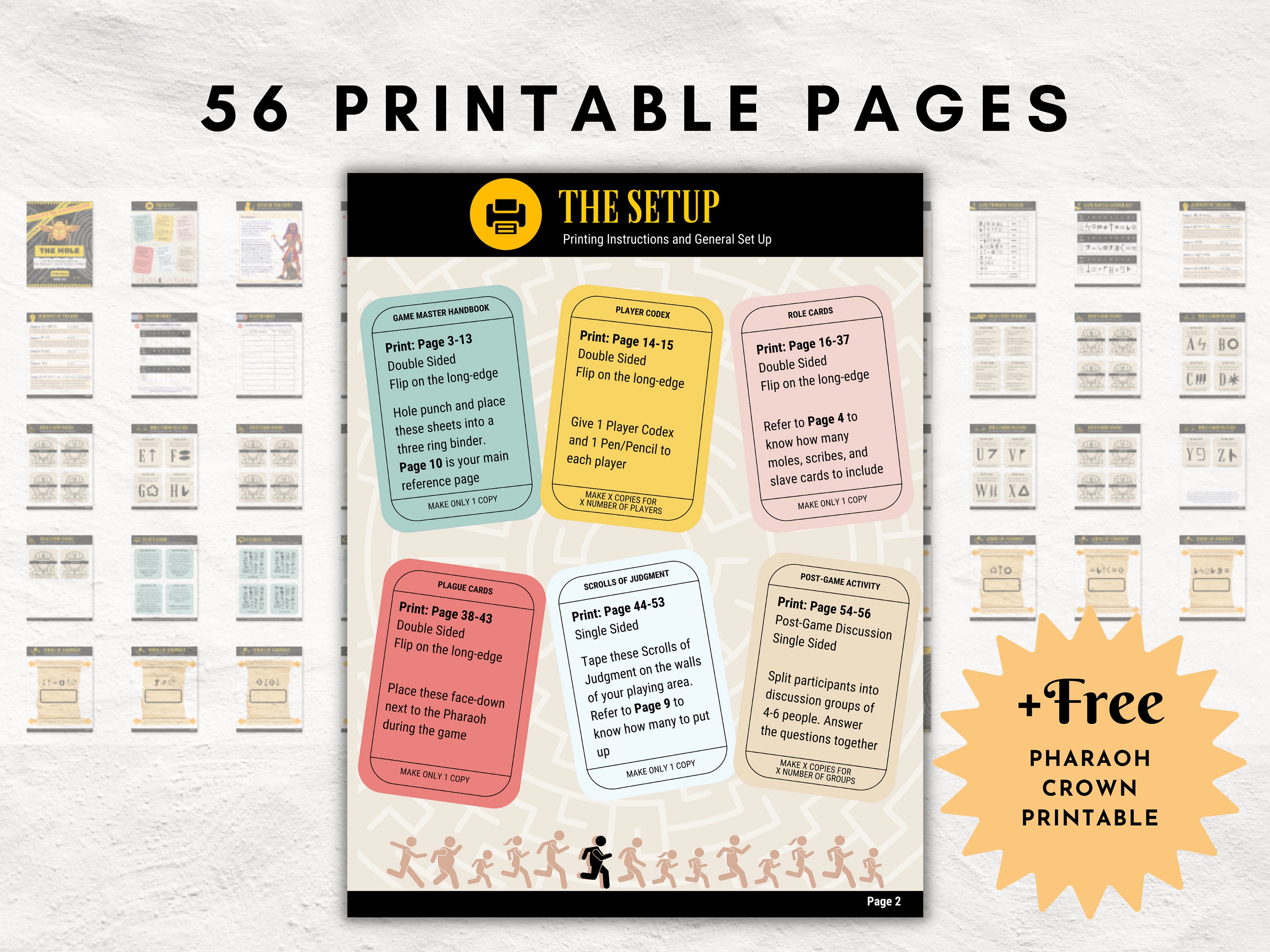 The Mole Murder Mystery Game Pharaoh and the 10 Plagues Children and ...