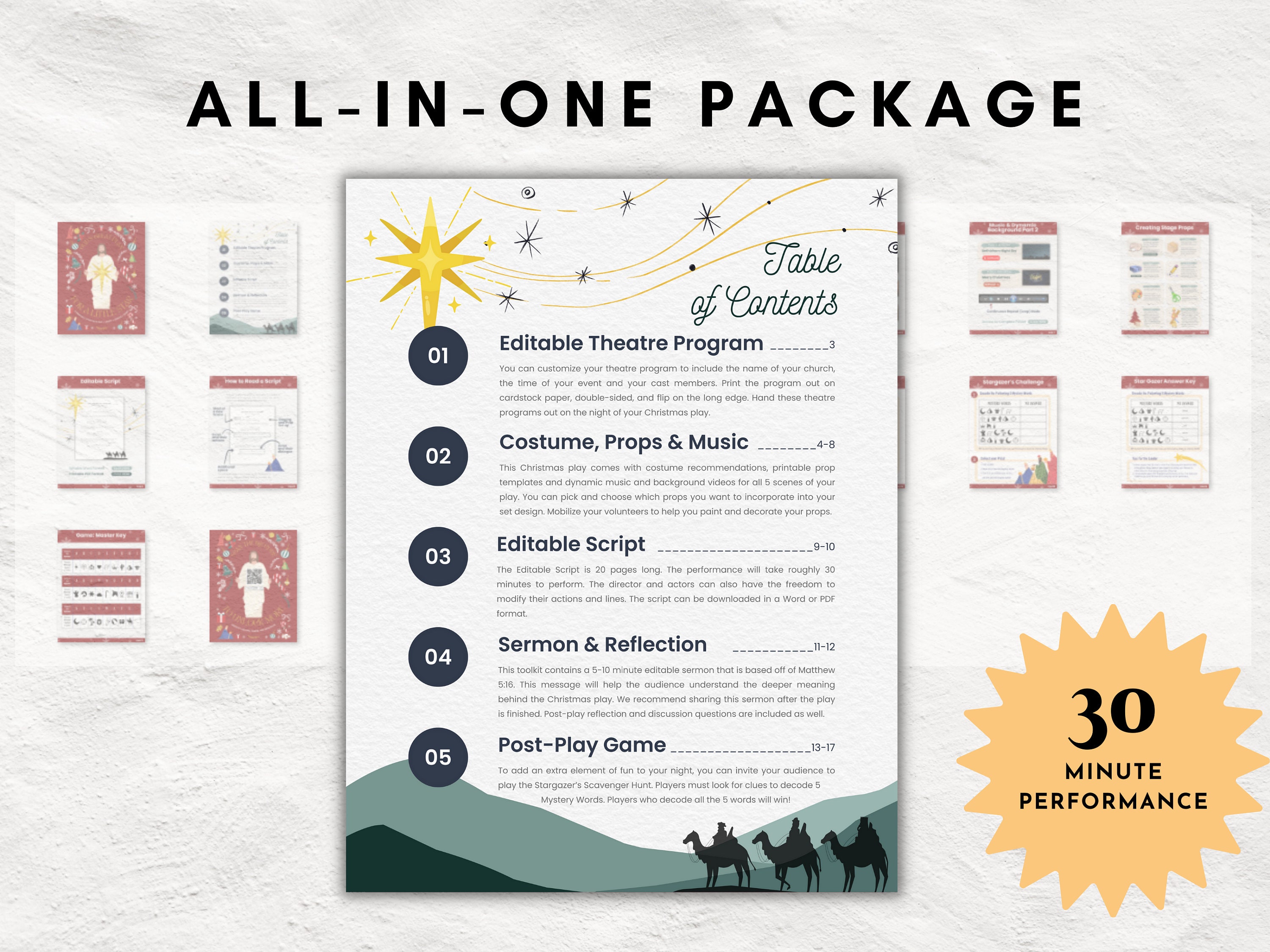 Christmas Nativity Play All-in-one Kit for Children and Teens ...