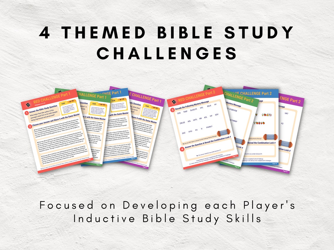 Bible Study Escape Room Game Philippians 3-4 Fun Escape - Etsy