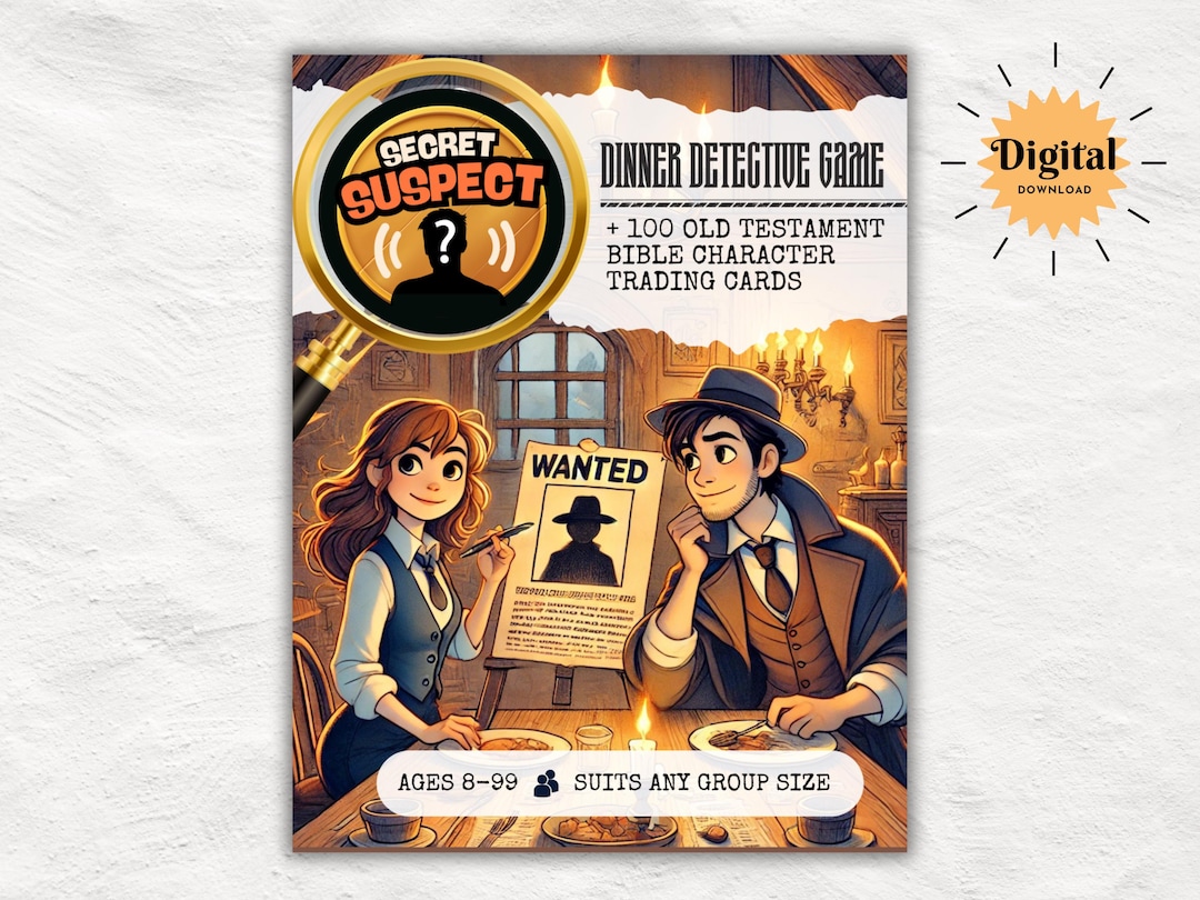 Secret Suspect: A Printable Bible Mystery Dinner Game | Old Testament ...