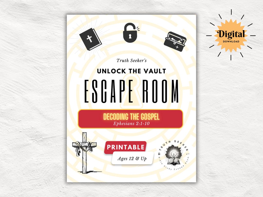 Bible Study Escape Room Game | Ephesians 2 | Decoding the Gospel ...