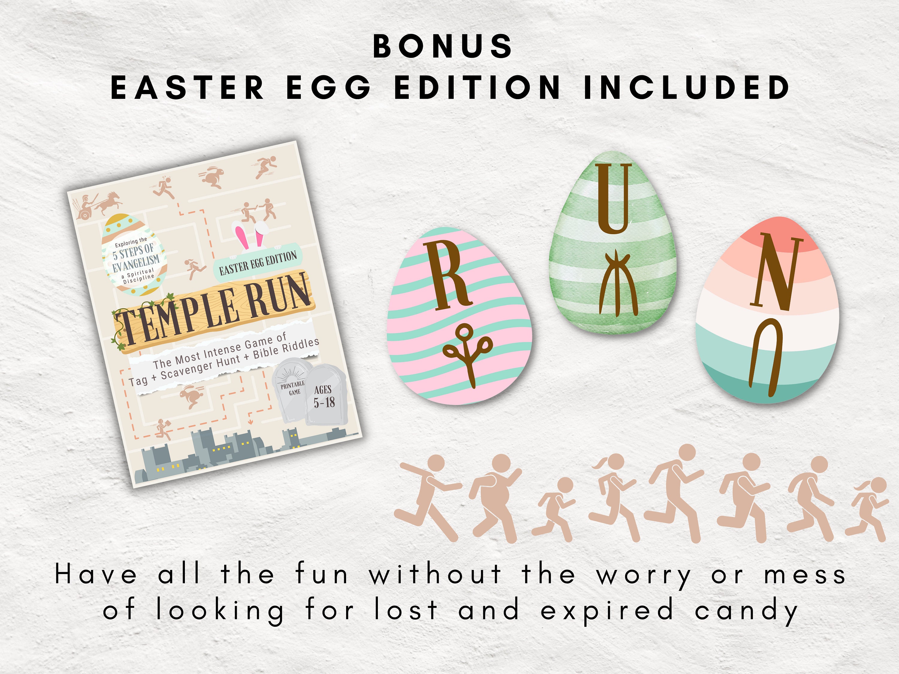 Temple Run Scavenger Hunt Kit Gospel of Salvation Tract Church and ...