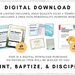 Christian Baptism and Discipleship Guide and Toolkit | Editable ...