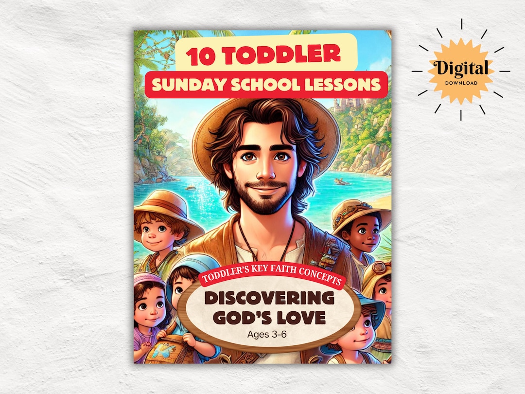 10 Toddler Sunday School Lessons Bundle | Preschool Key Faith Concepts ...