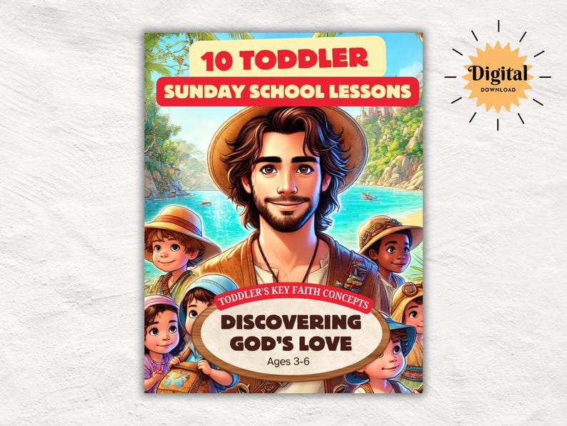 10 Toddler Sunday School Lessons Bundle | Preschool Key Faith Concepts ...