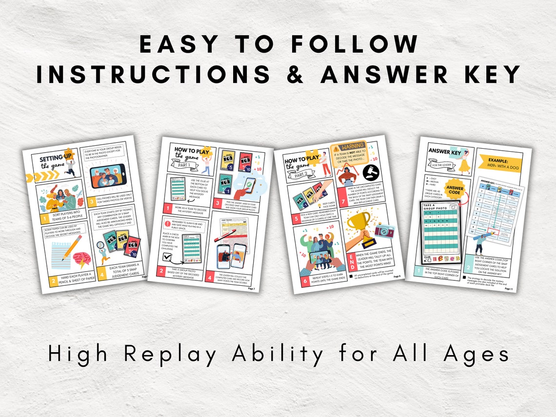 Snap Judgement Epic Photo Scavenger Hunt Ultimate Team Building Game ...