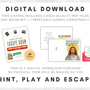 Christmas Escape Room Quest | Luke 2 | Nativity Bible Study Escape Room ...