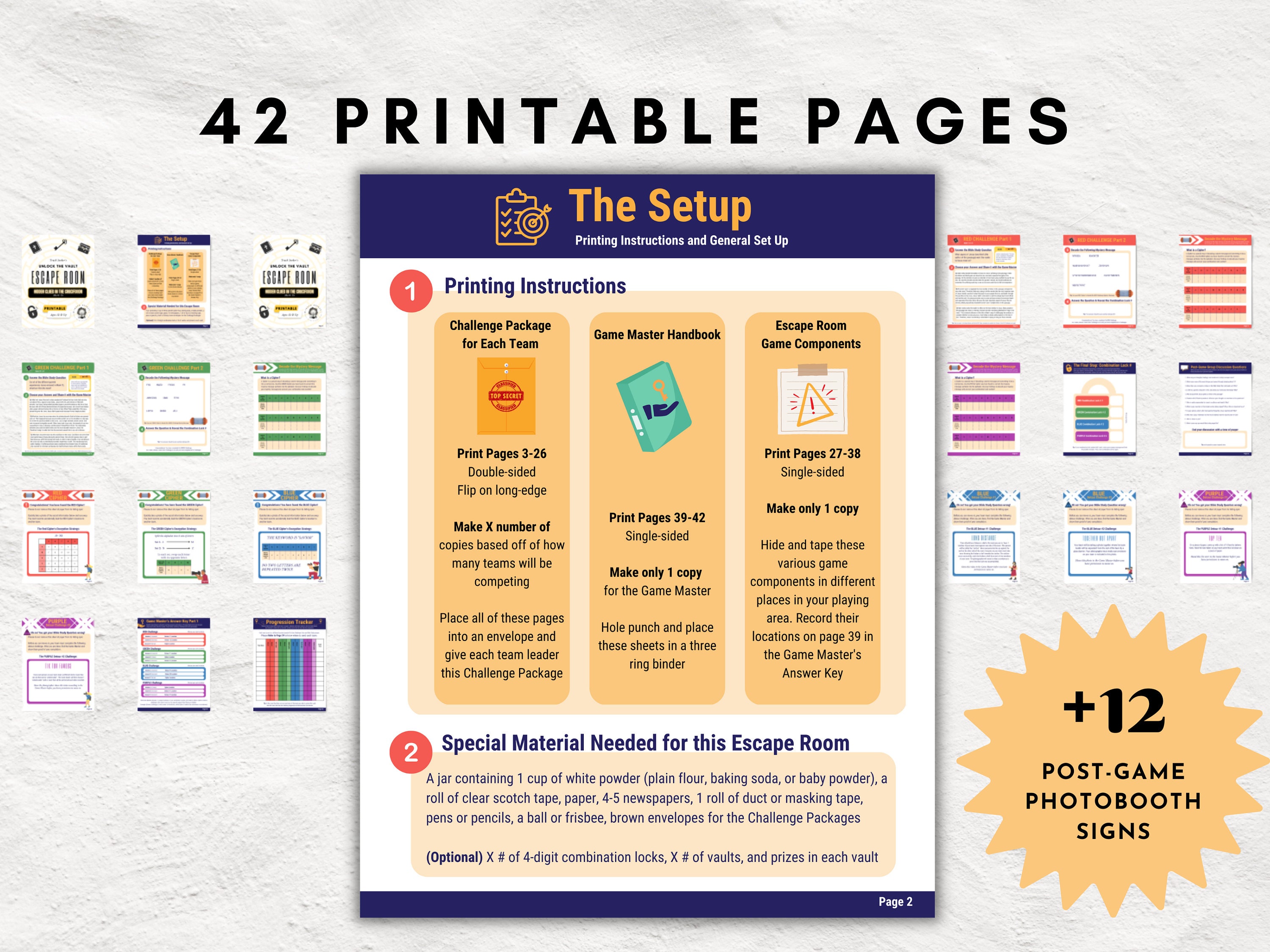 Bible Study Escape Room Game Easter and Good Friday Printable Kit for ...