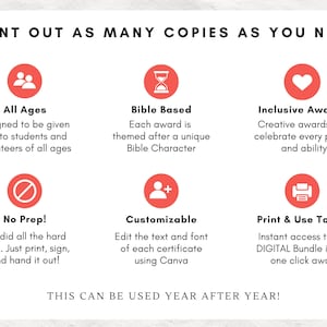 Bible Character Achievement Certificates and Postcard Bundle | 60 ...