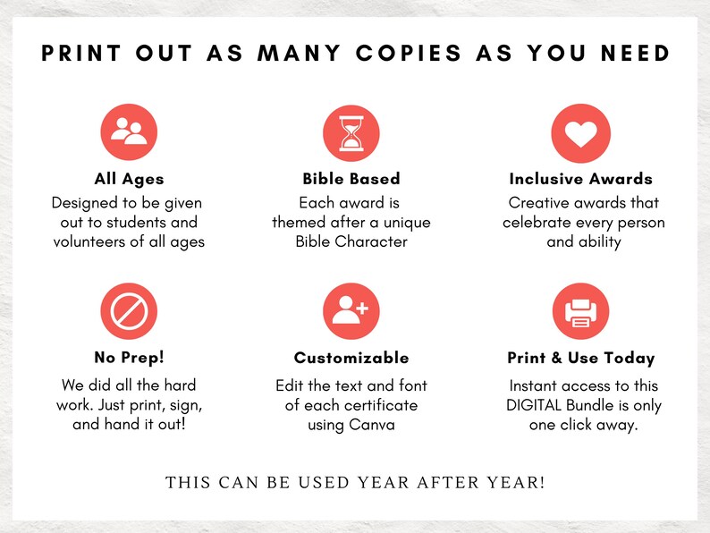 Bible Character Achievement Certificates and Postcard Bundle | 60 ...