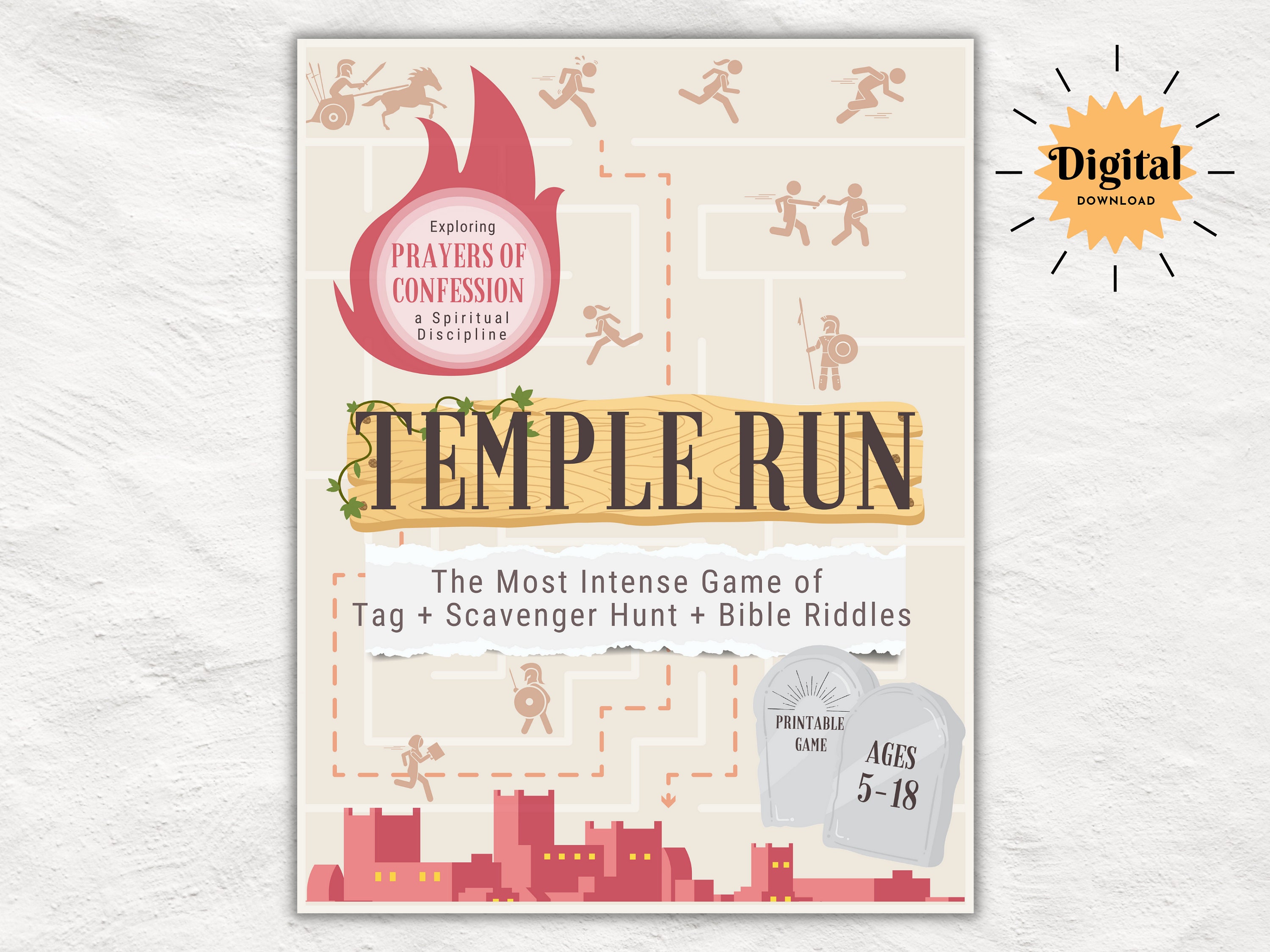 Temple Run Scavenger Hunt Kit Easter Egg Hunt Children and Youth ...
