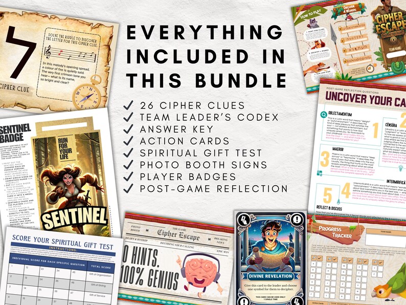Cipher Escape | Christian Escape Room Game for Teens | Youth Group ...