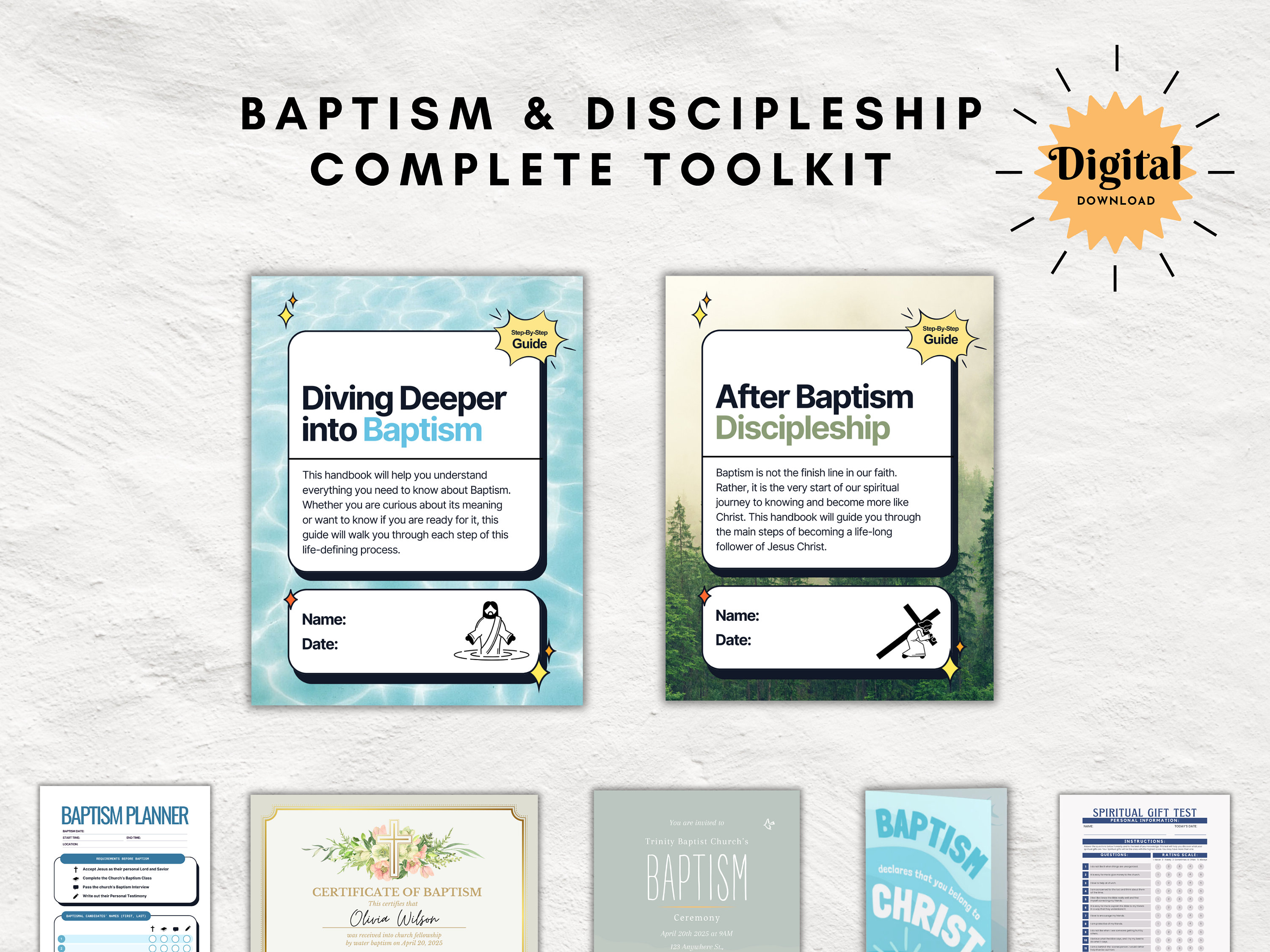 Christian Baptism and Discipleship Guide and Toolkit Editable ...