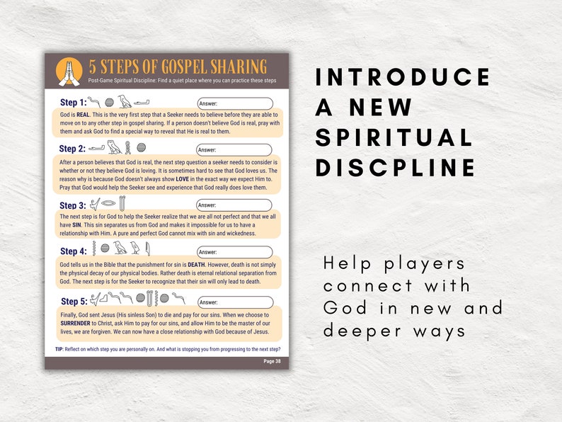 Temple Run Scavenger Hunt Kit Gospel of Salvation Tract Church and ...