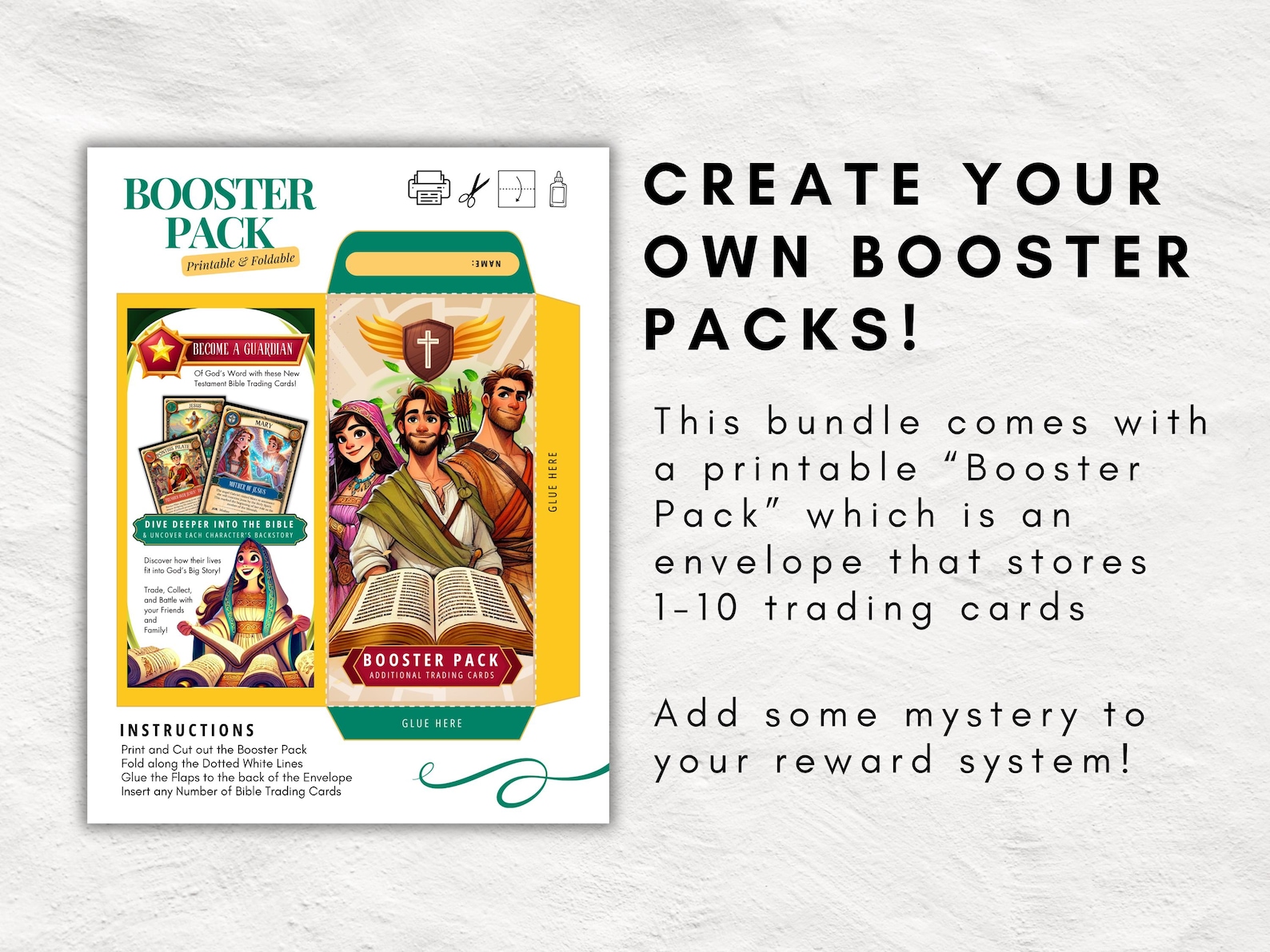 100 Printable Bible Trading Cards | Guardians of God's Word | New ...
