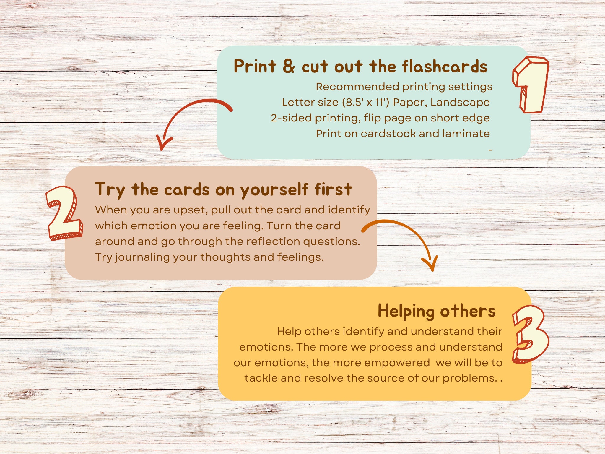 Printable Emotions Flash Cards Learn the Feelings Therapy - Etsy Canada